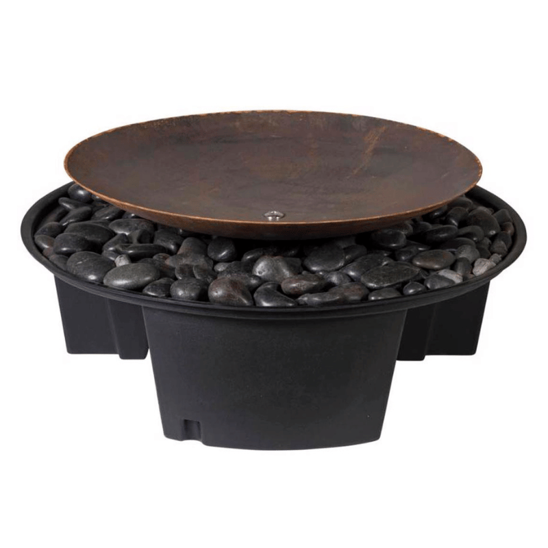 Corten Steel Sunken Water Table — Gleaming Gardens