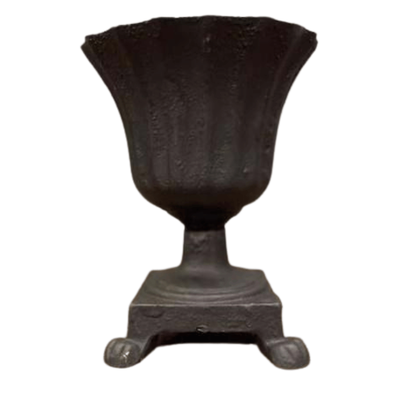Cast Iron Roman Pot With Feet Urn — Gleaming Gardens